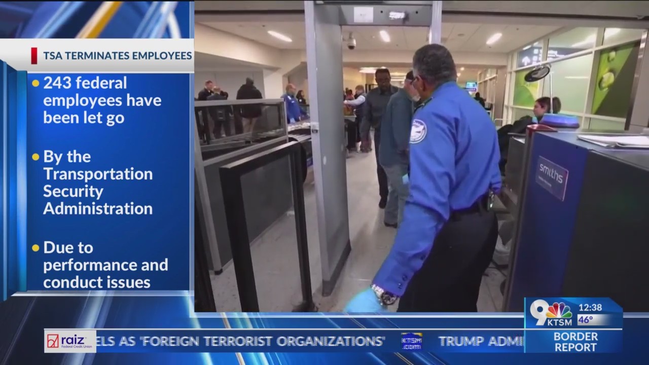 Hundreds of TSA employees have ben let go