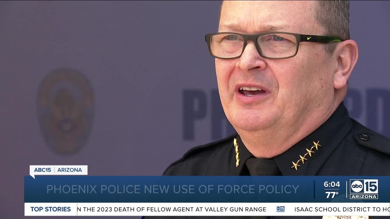 Phoenix PD chief discusses new use of force policy