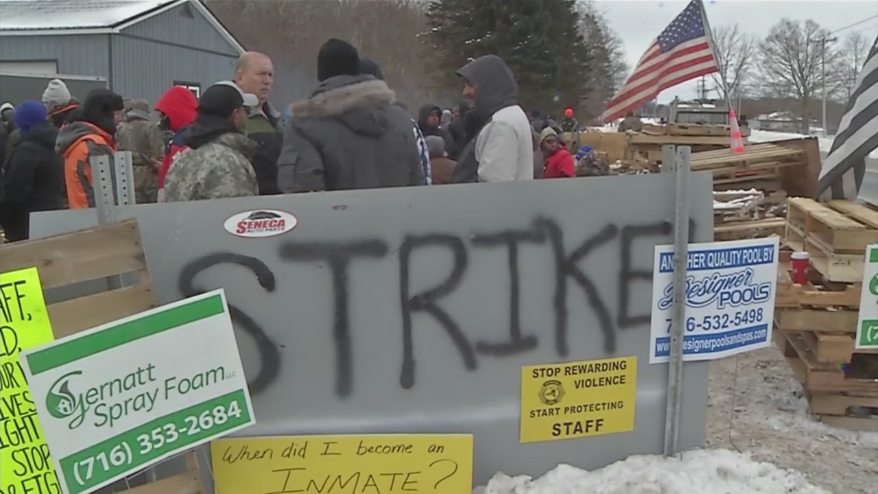 The latest on the correction officers strike across New York State