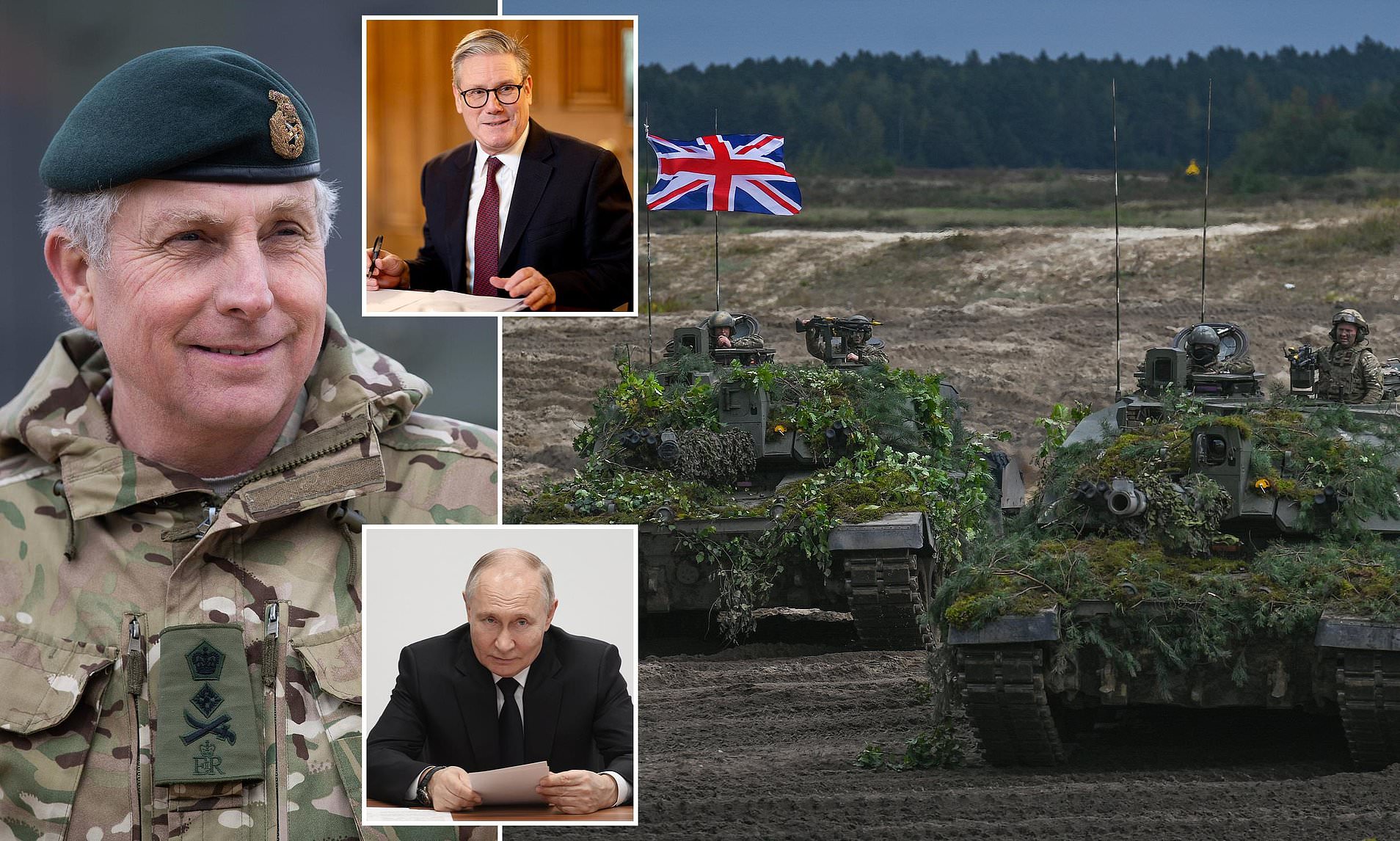 UK is 'not equipped to deter Putin's aggression', ex-Army boss says