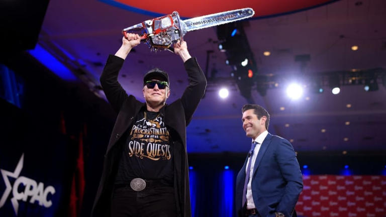 Erratic Elon Musk Waves Chainsaw Around While Ranting About Memes and ...