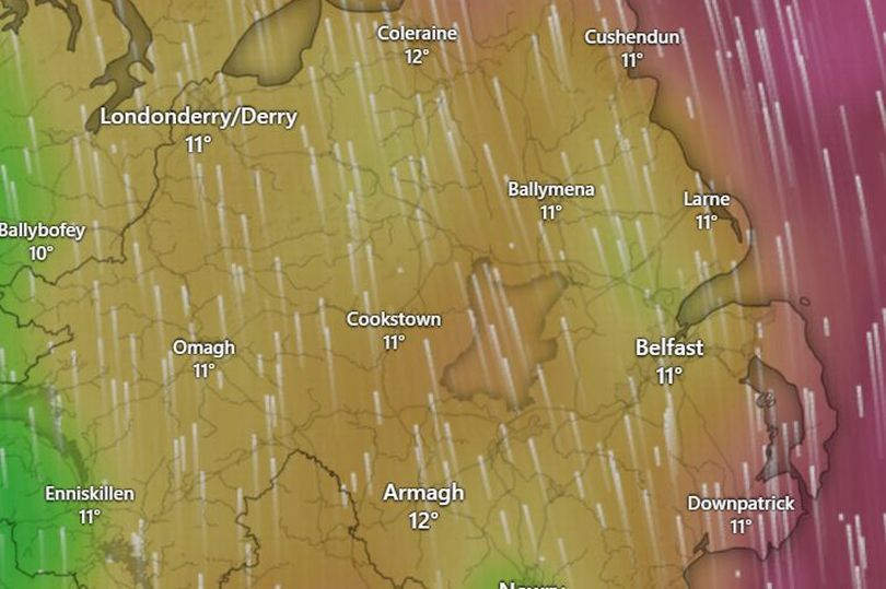Northern Ireland weather tracker live as wind warning in force