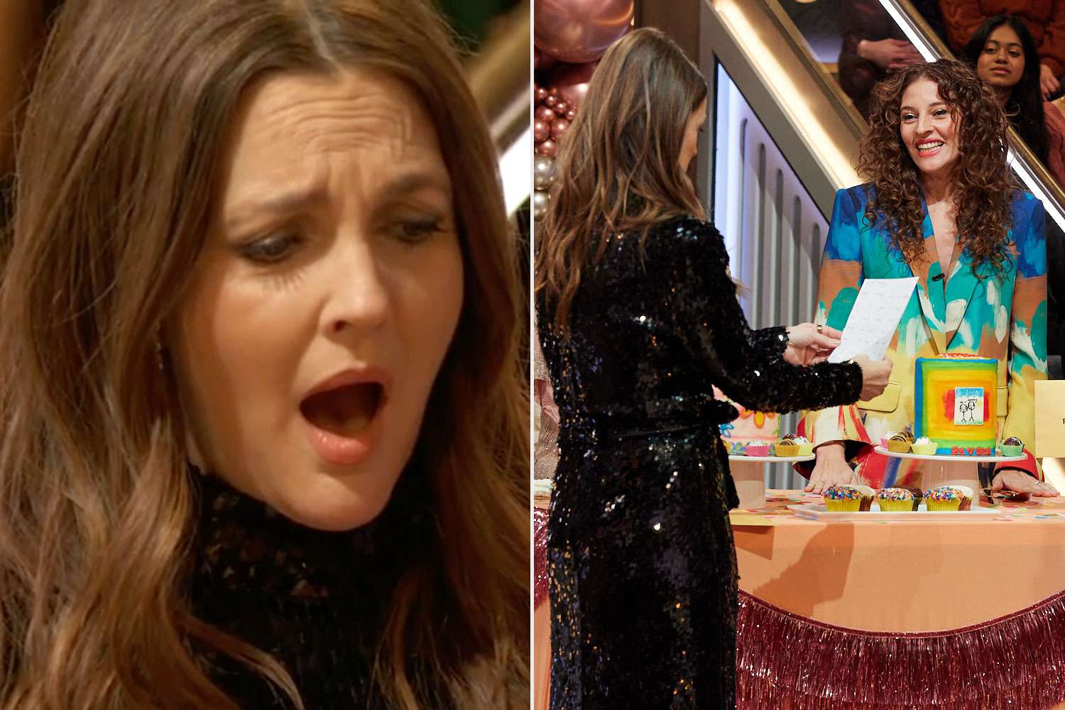 Drew Barrymore Tears Up as She Receives Sentimental 50th Birthday ...