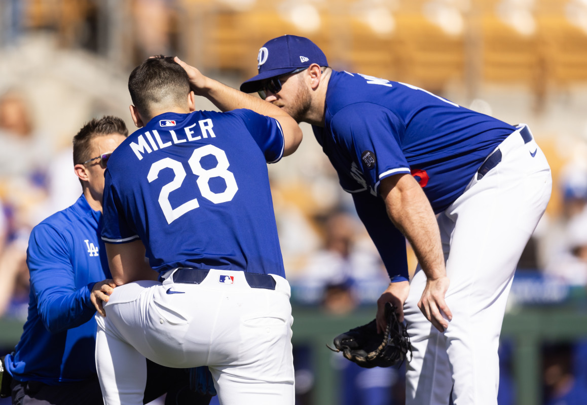 Dodgers Pitcher Hit in Head With 106-MPH Line Drive, Leaves Game