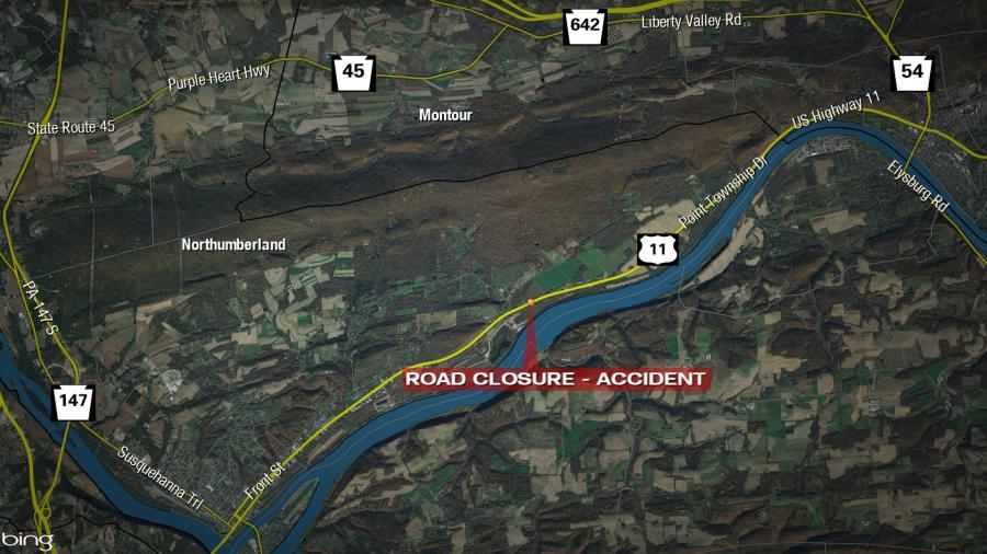 Route 11 reopened after multi-vehicle crash in Northumberland County