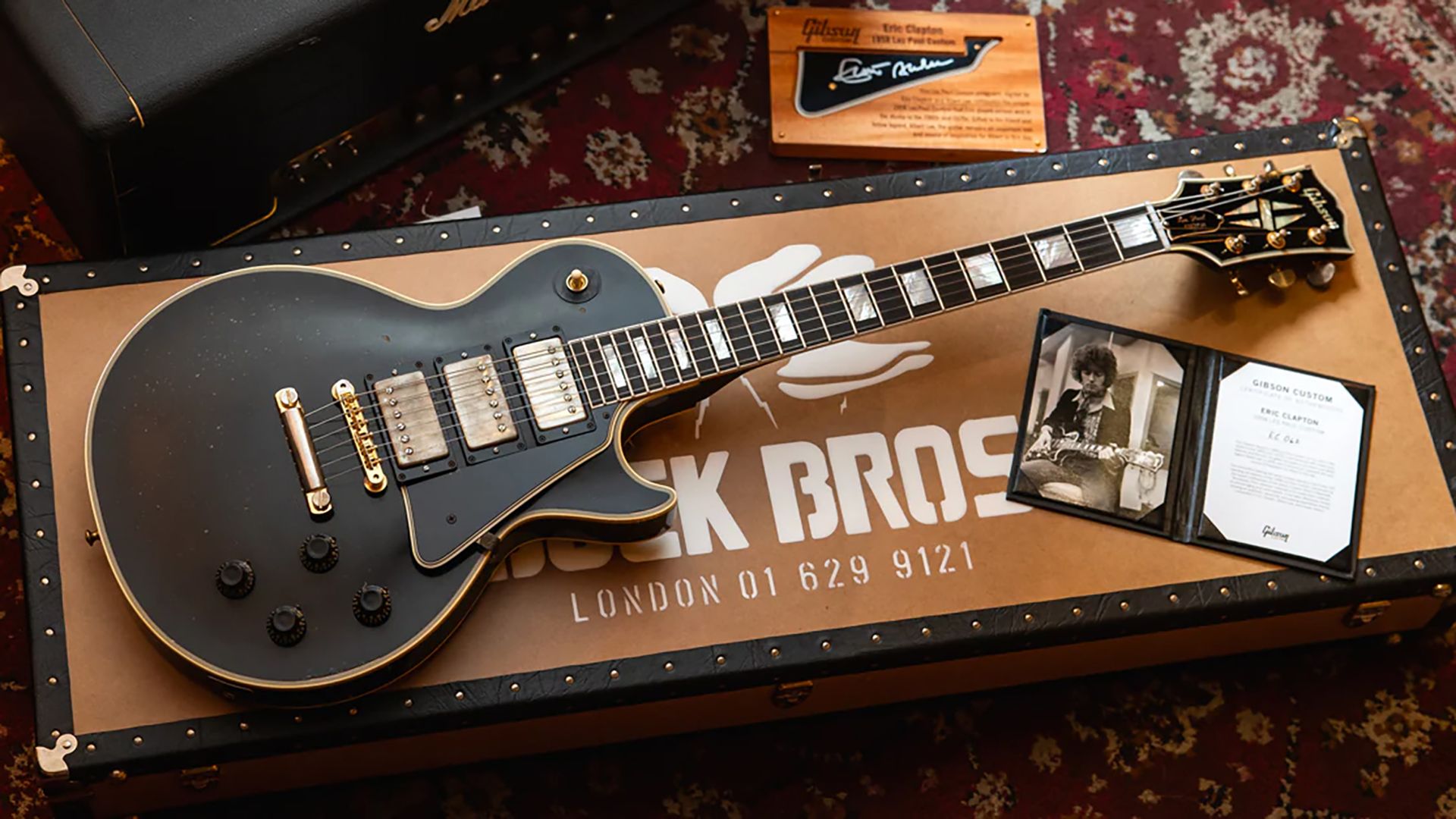 Gibson unveils the Clapton 1958 Les Paul Custom – a recreation of the ...