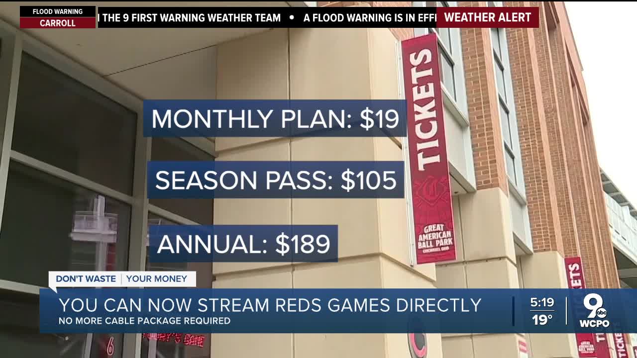 Cincinnati Reds fans can now stream games without a cable package
