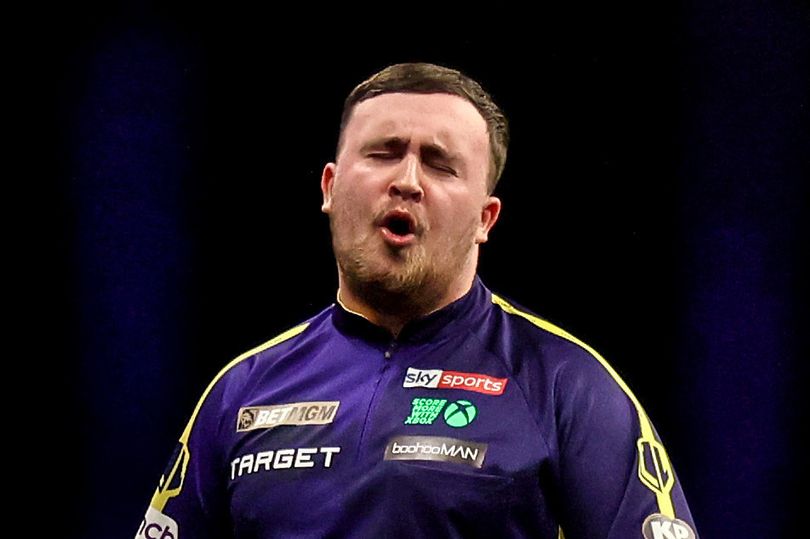 Luke Littler loses cool in rare outburst in defeat as star throw darts ...