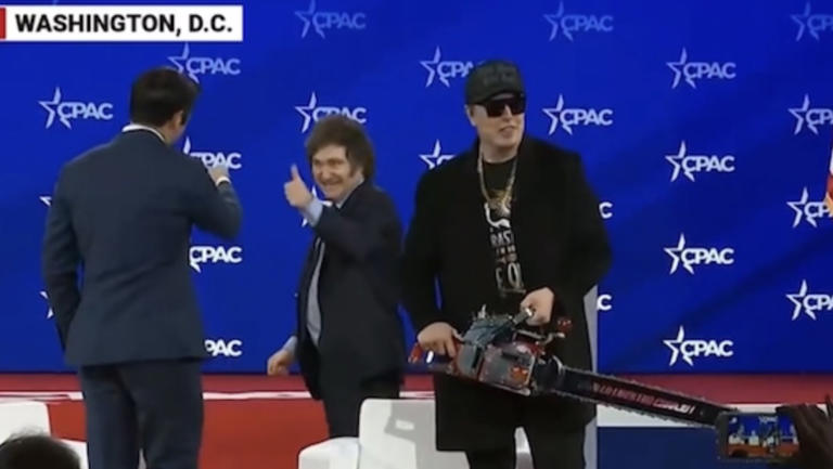 Elon Musk Crashes CPAC Stage And Is Given a Golden Chainsaw: I’m ... Elon Musk Crashes CPAC Stage And Is Given a Golden Chainsaw: I’m ...