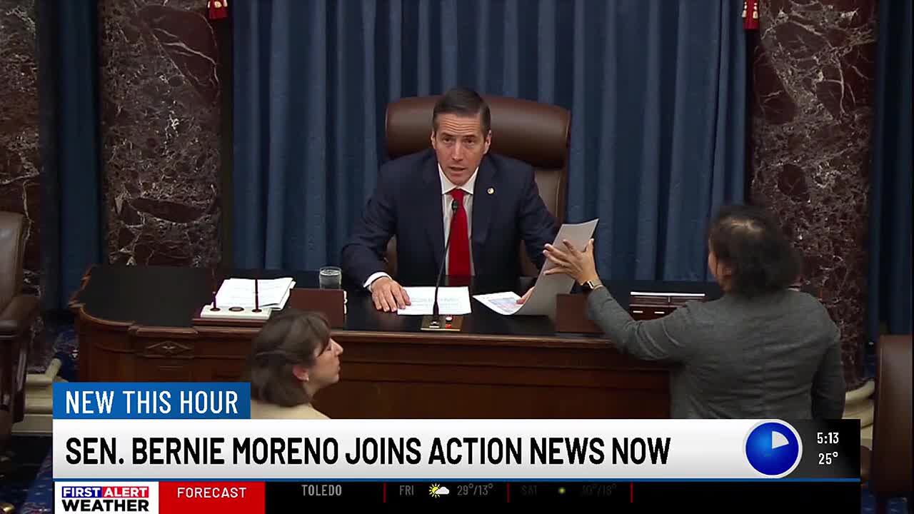 Sen. Bernie Moreno discusses confirming new FBI director, U.S. Ukraine ...