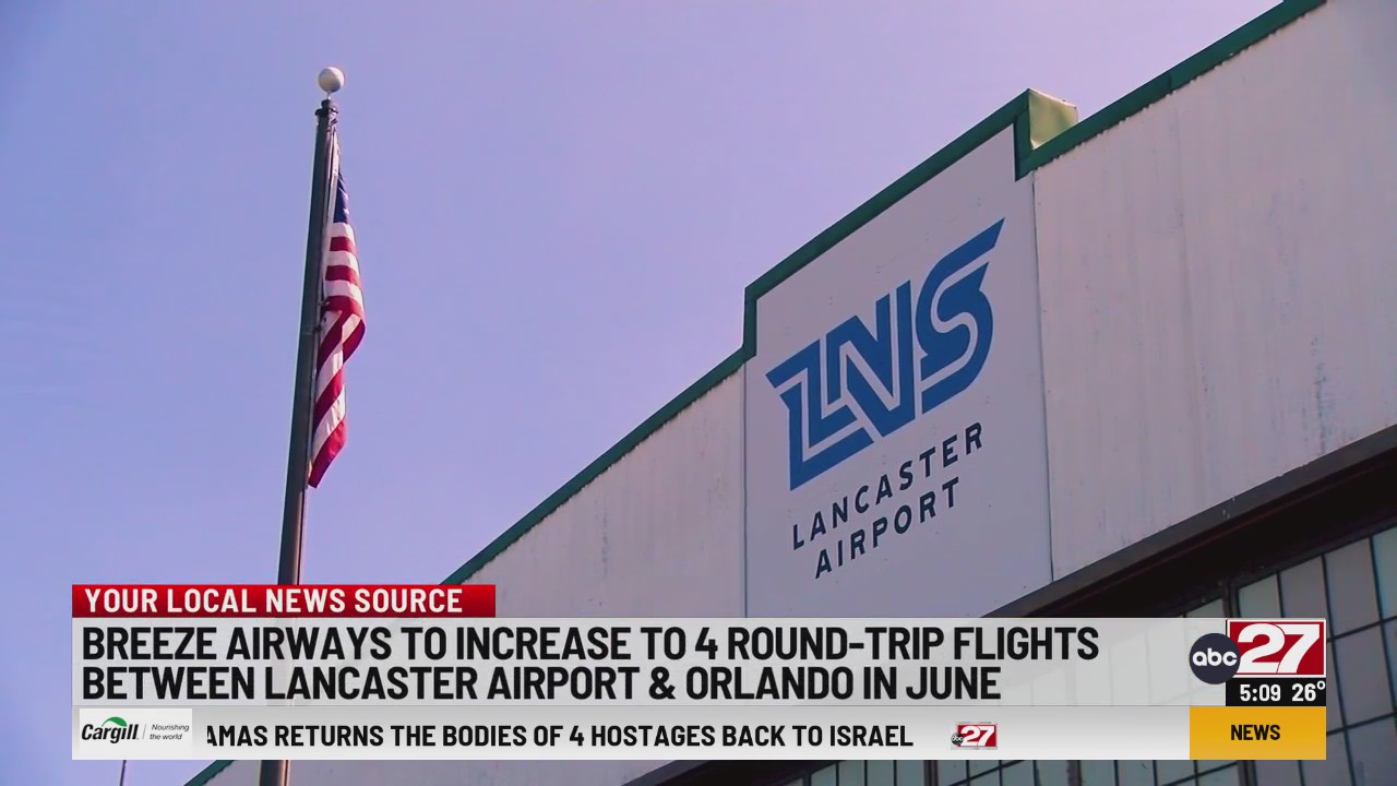 Airline to expand flight offerings from Lancaster to Florida