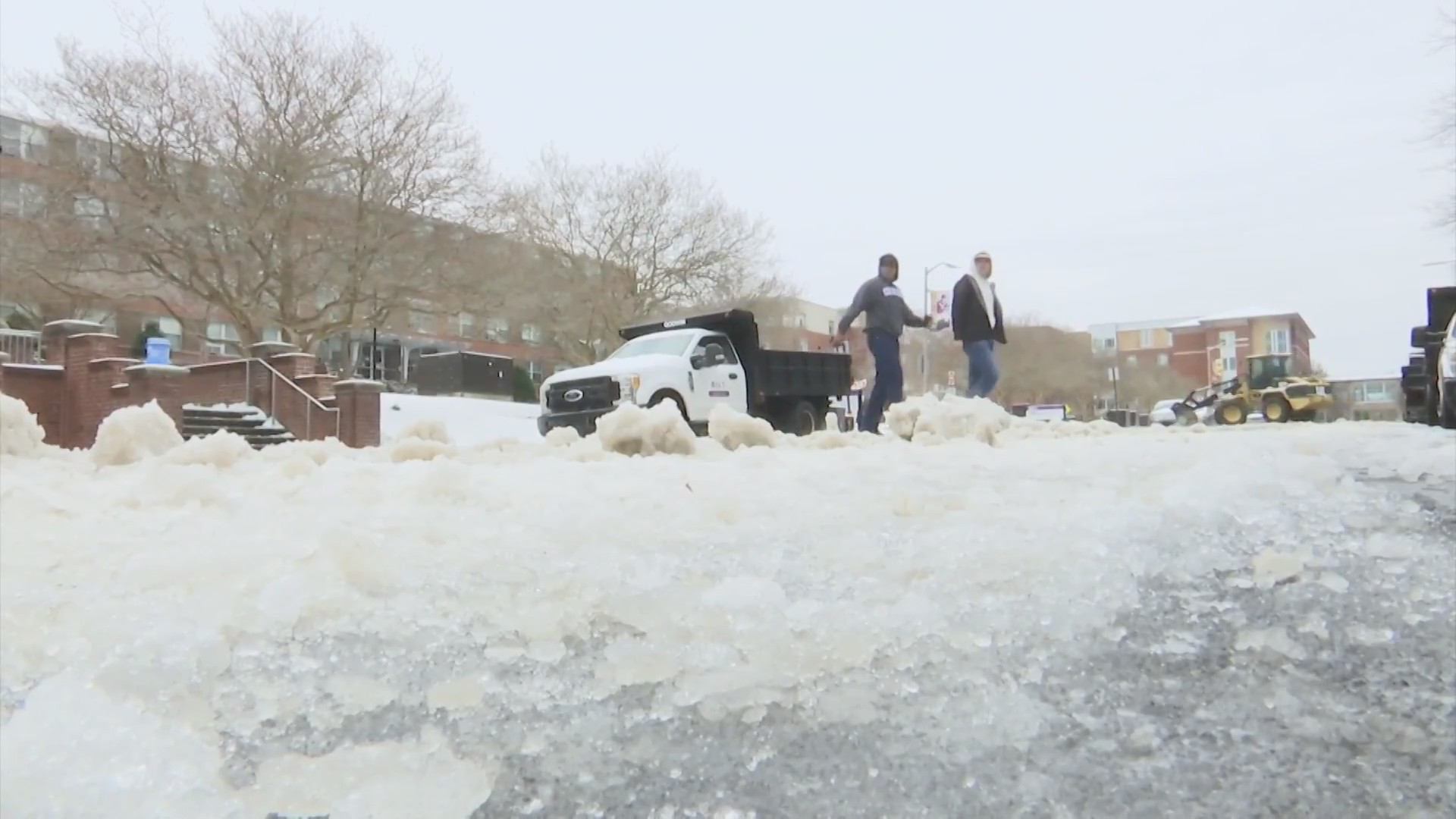 Greenville Public Works continues snow and ice clearing efforts