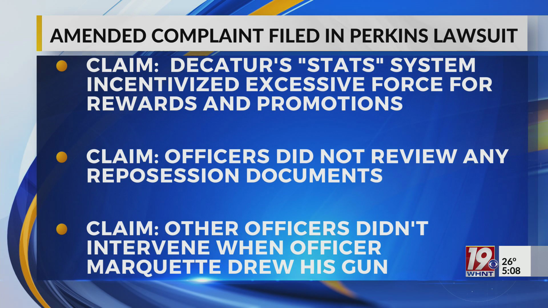 Amended Complaint Filed In Perkins Lawsuit | Feb. 20, 2025 | News 19 at ... Amended Complaint Filed In Perkins Lawsuit | Feb. 20, 2025 | News 19 at ...