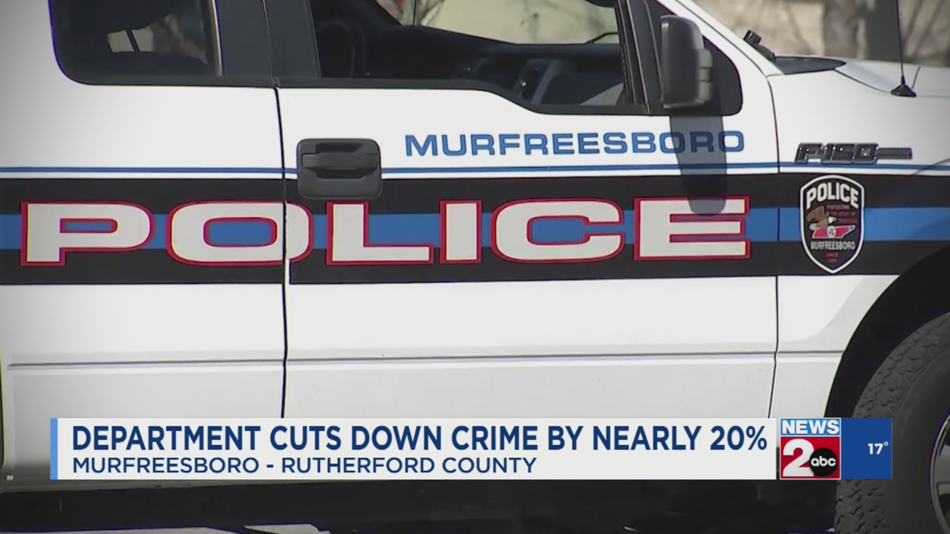 Murfreesboro Police Department reduces crime by nearly 20%