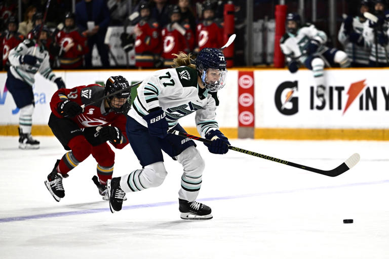 Susanna Tapani scores in overtime to give the Boston Fleet a 3-2 win ...