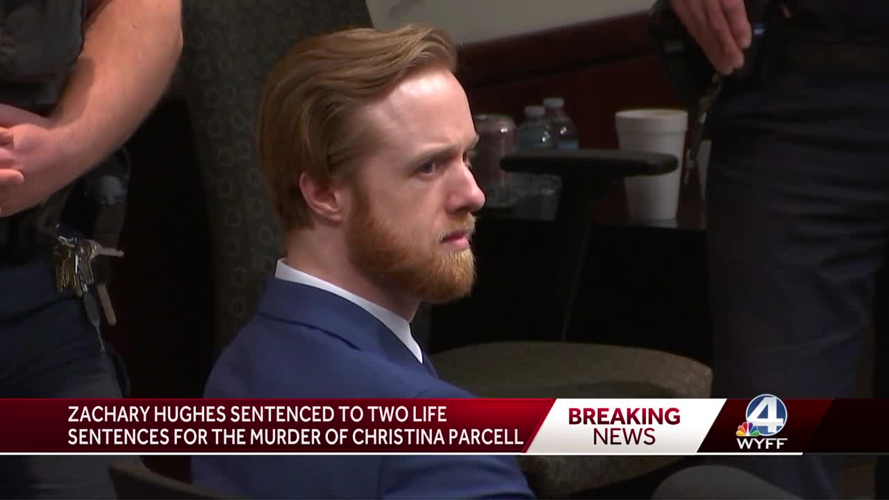 Zachary Hughes sentenced for the murder of Christina Parcell