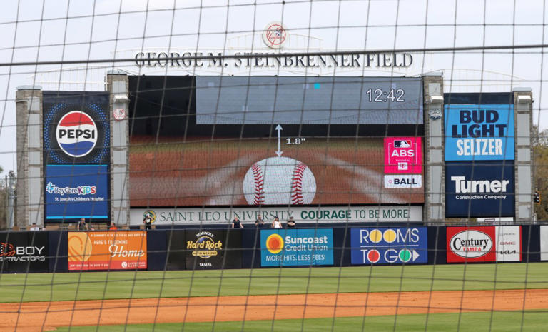 Yankees get first look at MLB’s automated ball-strike system
