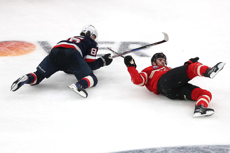 In photos: Highlights from politically charged U.S.-Canada hockey final