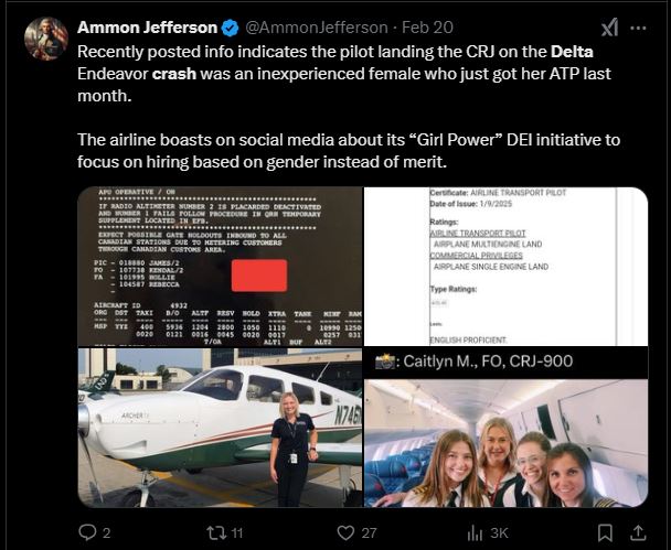Viral claims link all-women pilots at Delta Air Lines to plane crash in ...