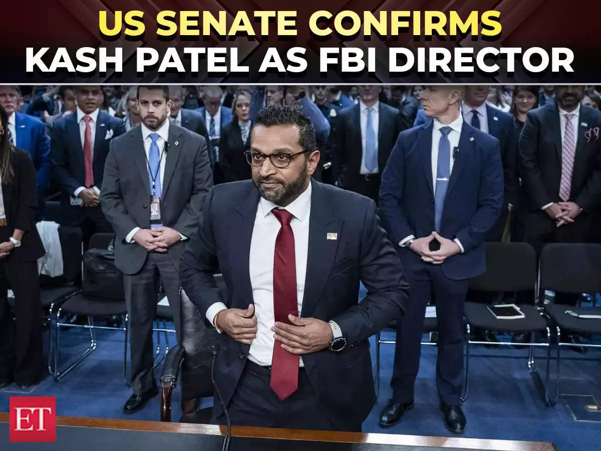 US Senate confirms Trump loyalist, Indian-origin Kash Patel to head FBI US Senate confirms Trump loyalist, Indian-origin Kash Patel to head FBI