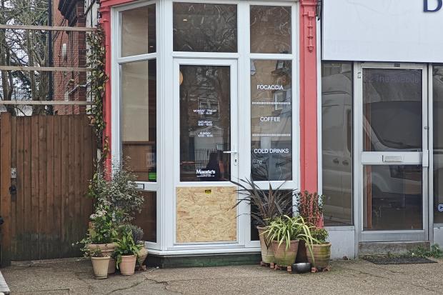 'Vandals' throw rock through sandwich shop window - and steal can of drink