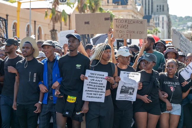 Frustrations over historical debt mount as students protest at ...