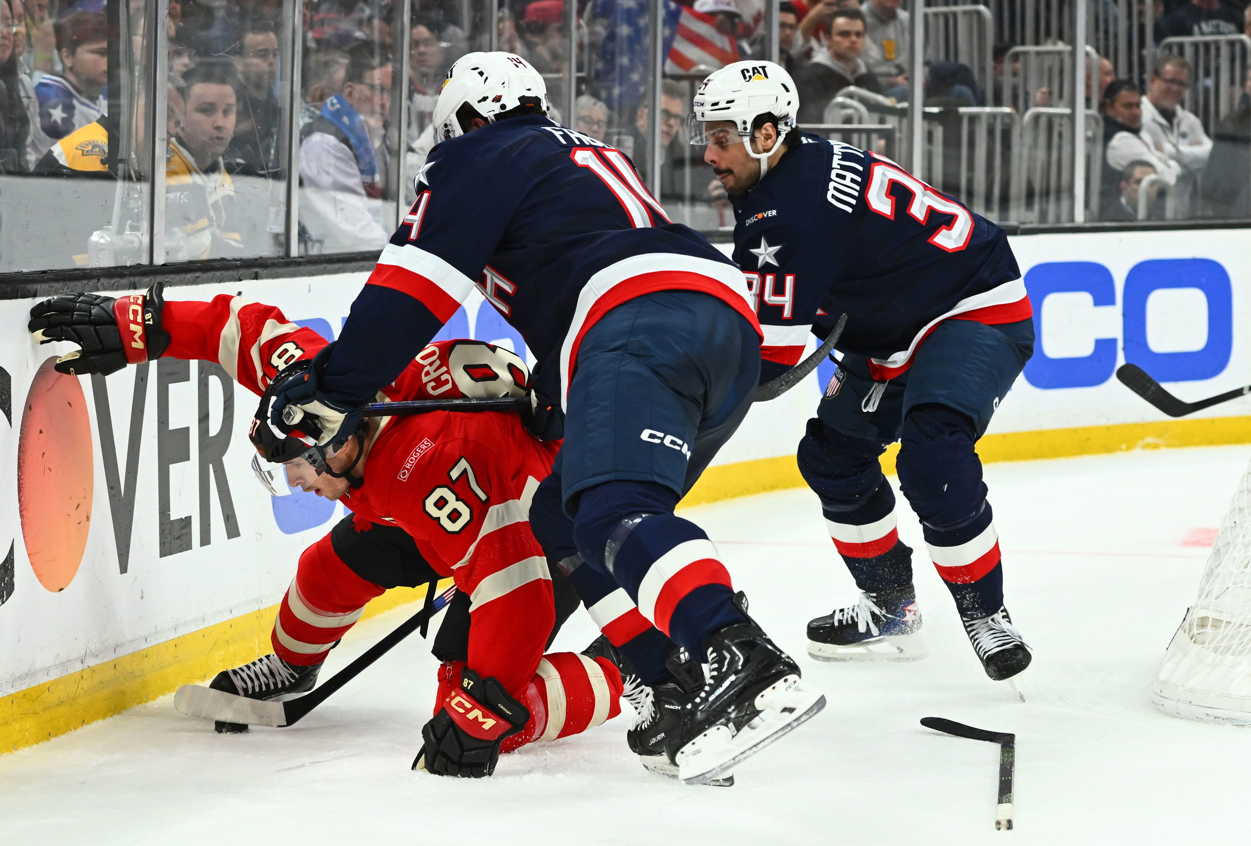 In photos: Highlights from politically charged U.S.-Canada hockey final