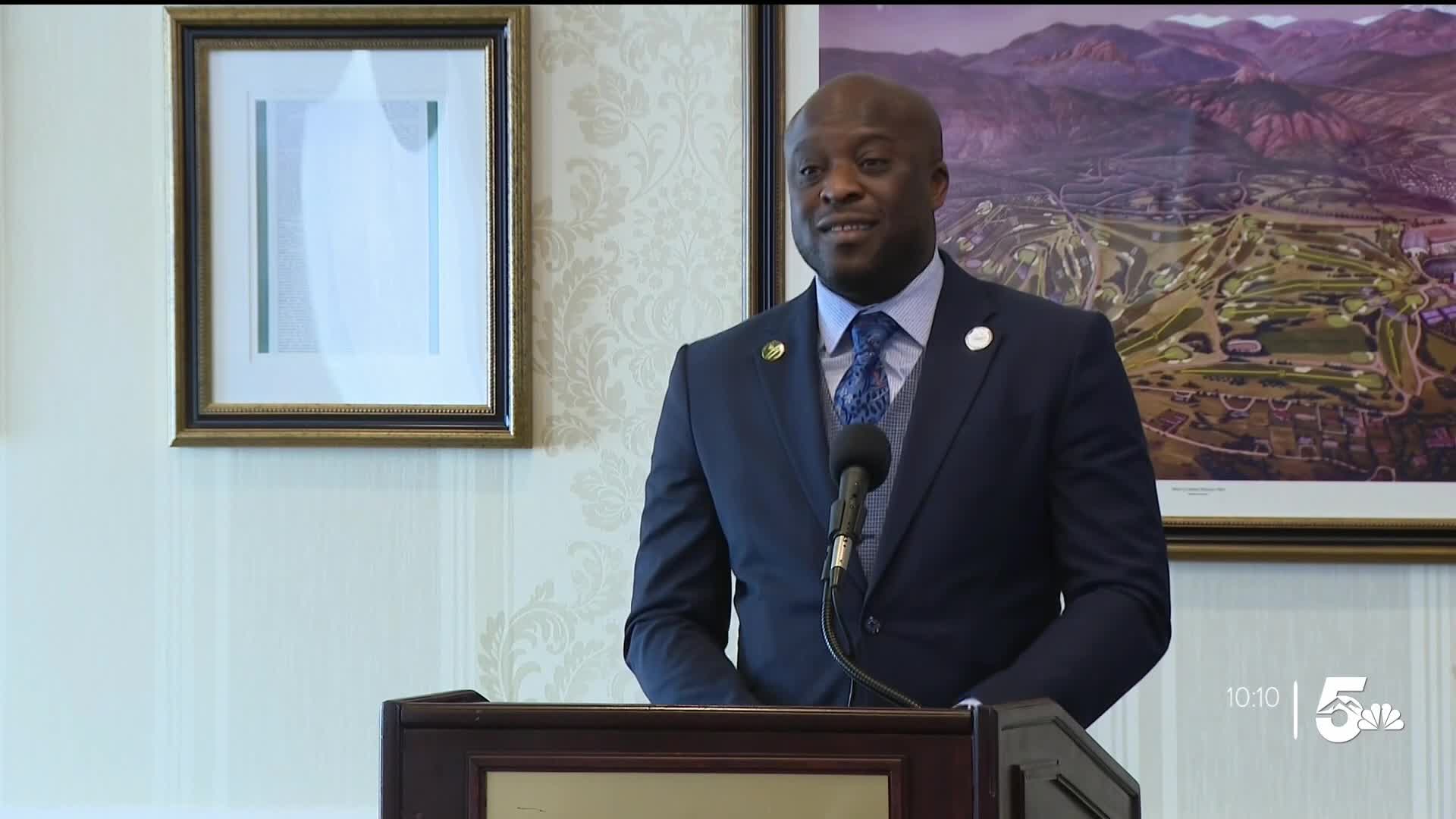 Colorado Springs Mayor Yemi Mobolade holds February press briefing Thursday