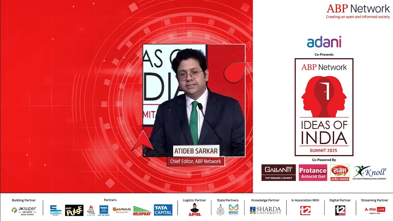 Ideas Of India Summit 2025: Kicks Off with Welcome Address by Atideb Sarkar, Chief Editor, ABP ...