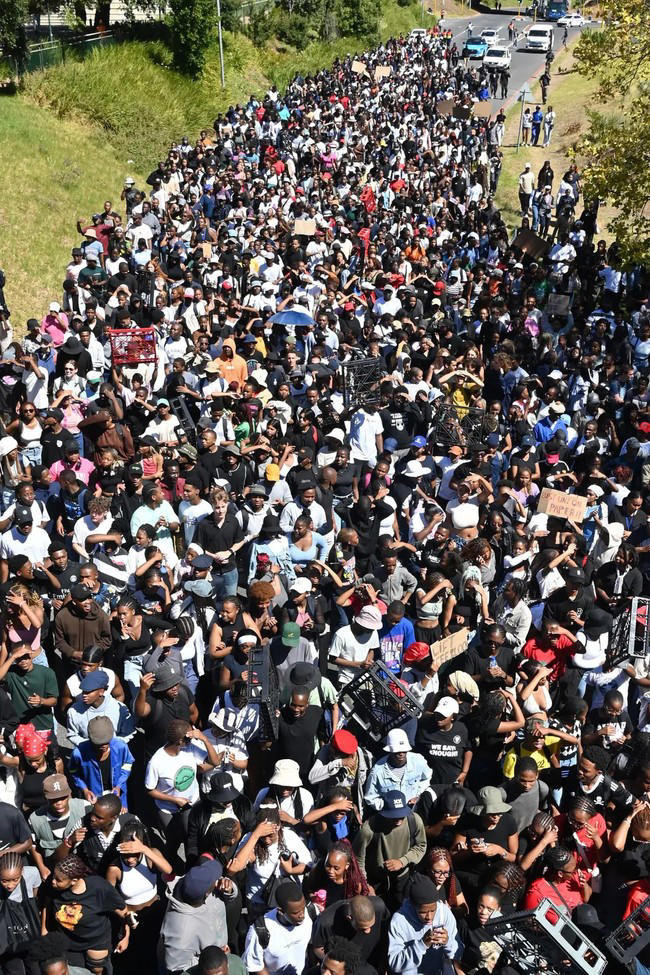 Frustrations over historical debt mount as students protest at ...