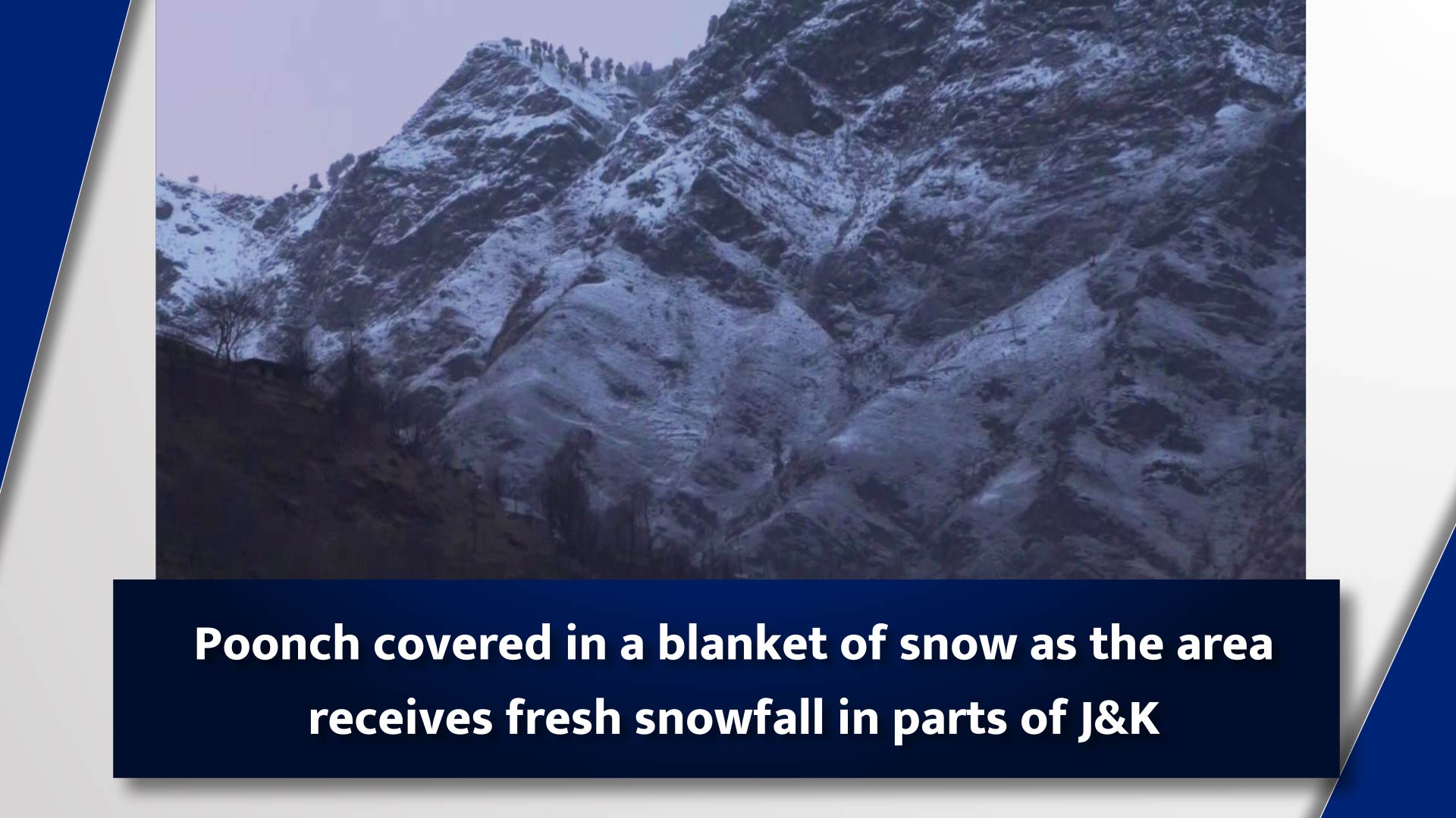 Poonch covered in a blanket of snow as the area receives fresh snowfall ...
