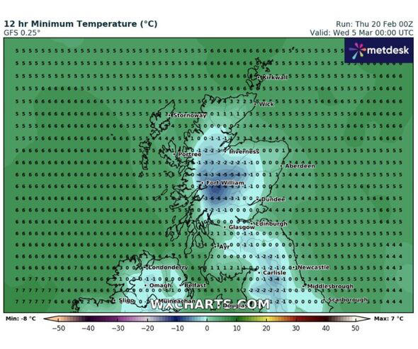 UK weather maps turn blue as 497-mile snow bomb and -7C freeze hits ...