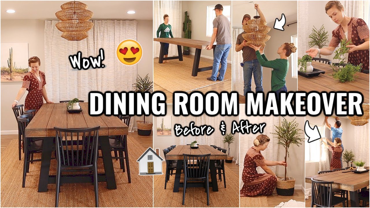 COMPLETE DINING ROOM MAKEOVER!