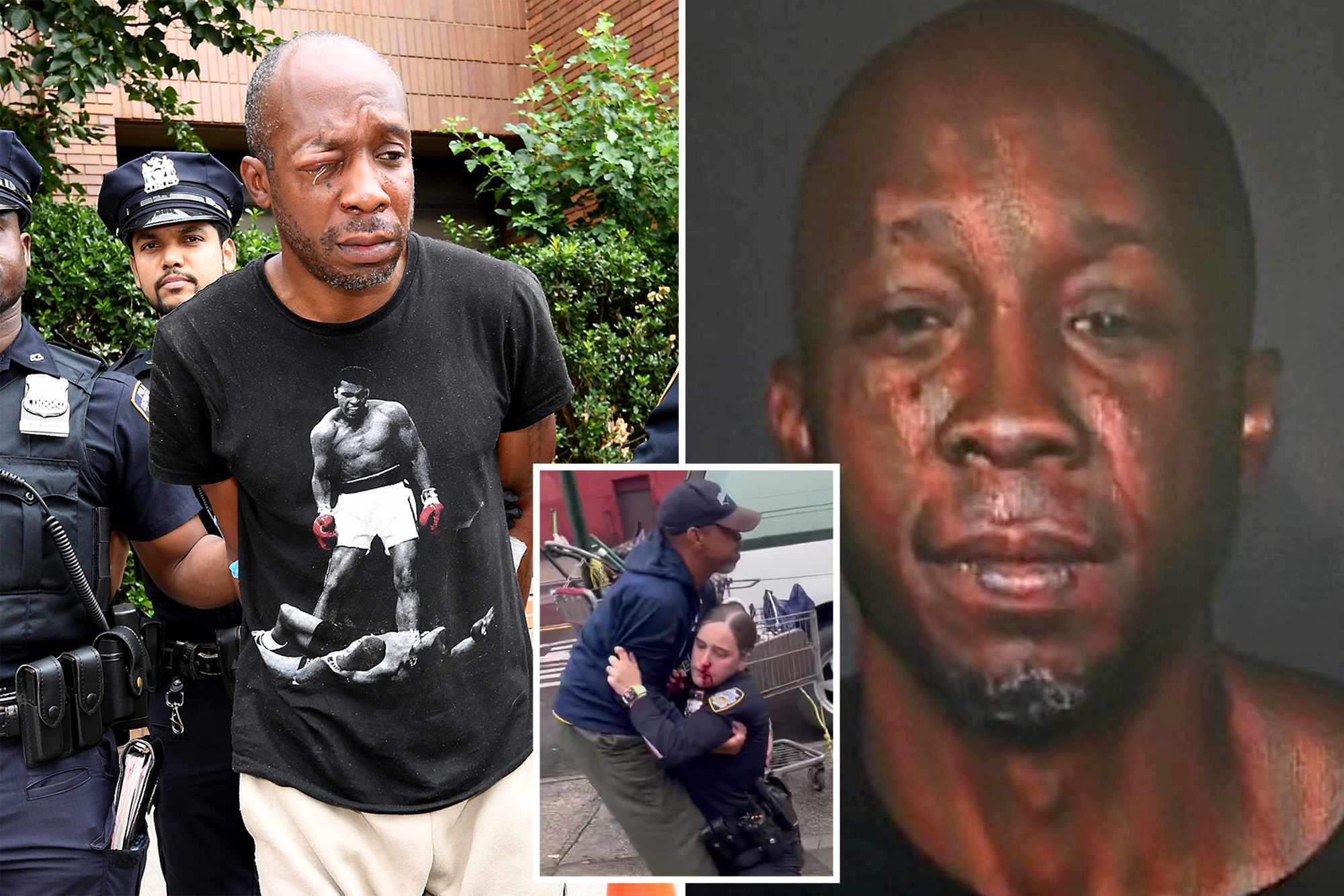 NYC brute released after slugging female NYPD cop randomly attacks ...