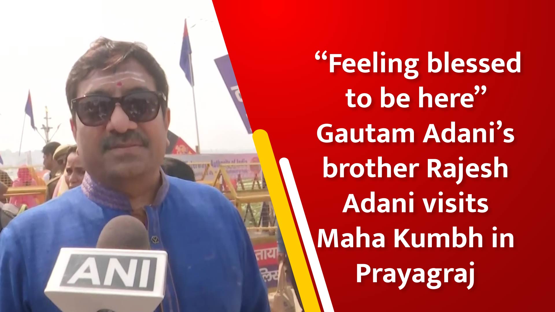 “Feeling blessed to be here” Gautam Adani’s brother Rajesh Adani visits ...