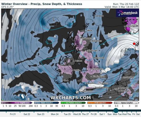UK snow maps show white barrage in south of England as 16 counties hit ...