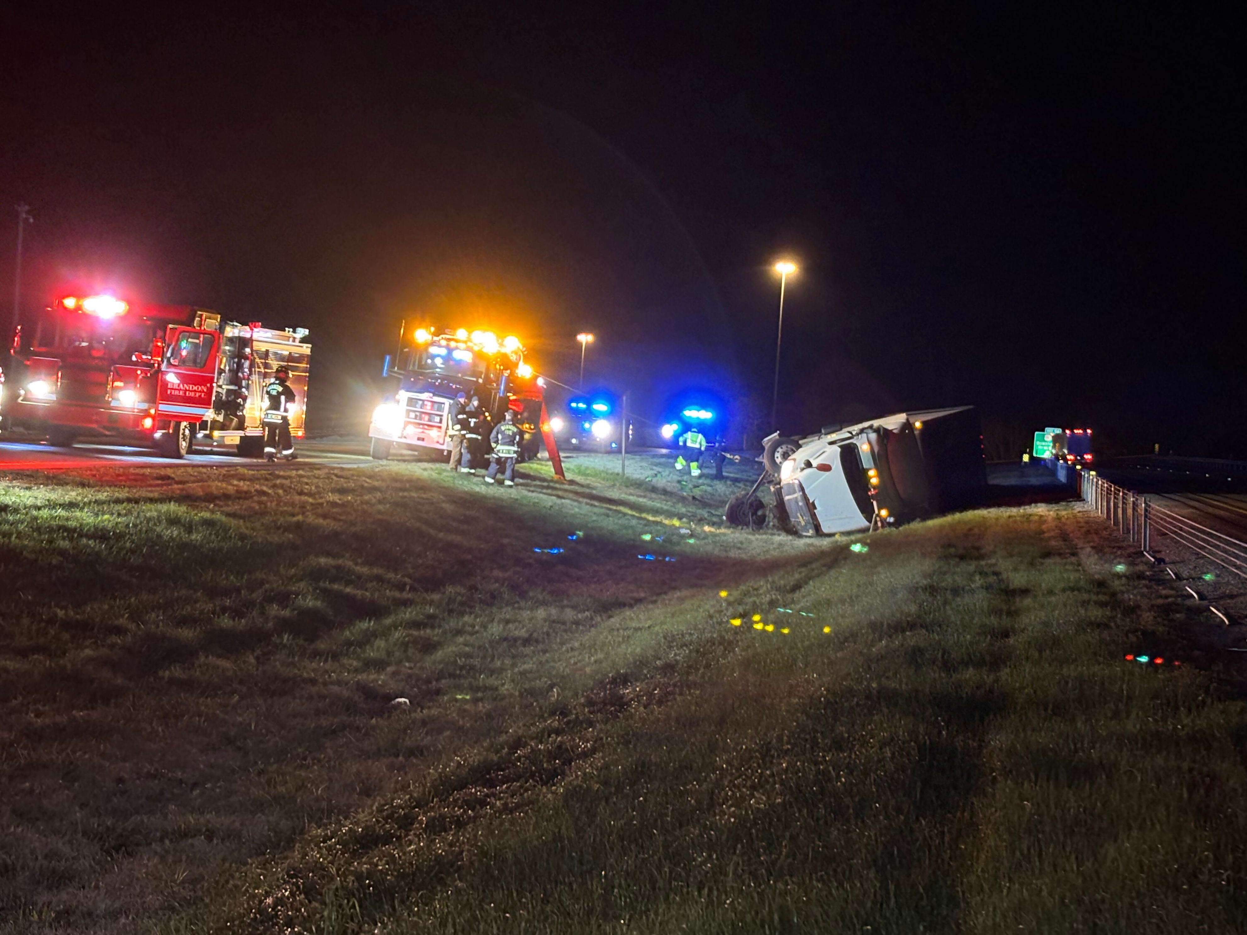 Woman killed in 18-wheeler crash on I-20 in Brandon