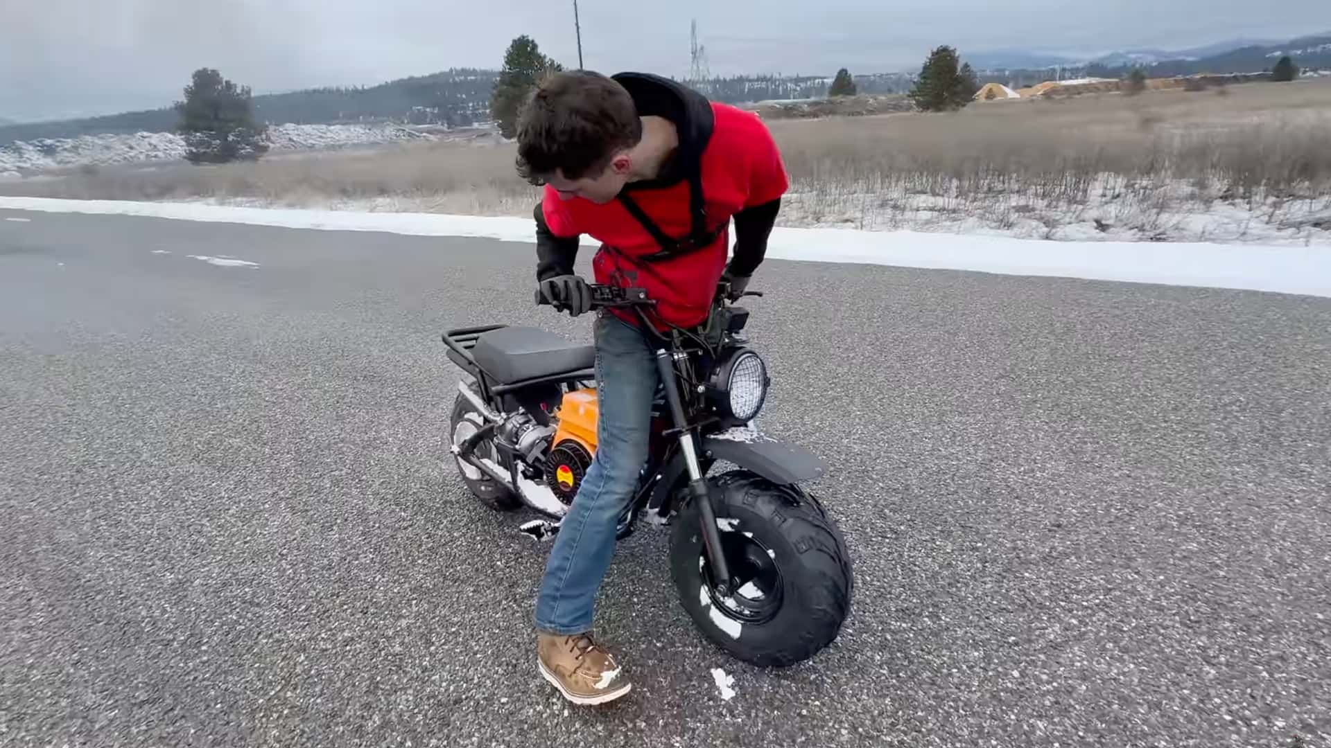 Watch an Amazon Turbo Diesel Mini Bike Get a 400% Speed Increase