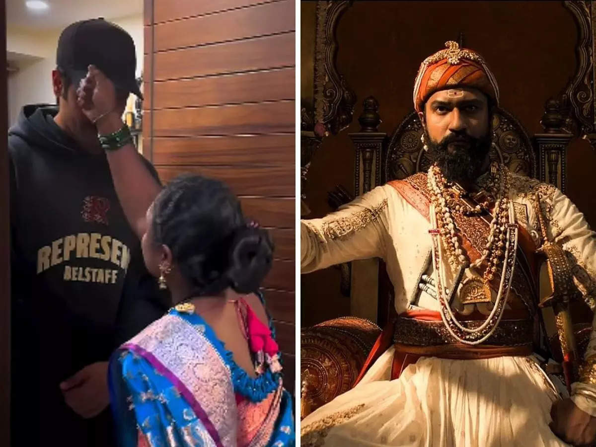 Vicky Kaushal shares adorable video of Asha Tai’s ‘Nazar Utarna’ ritual ...