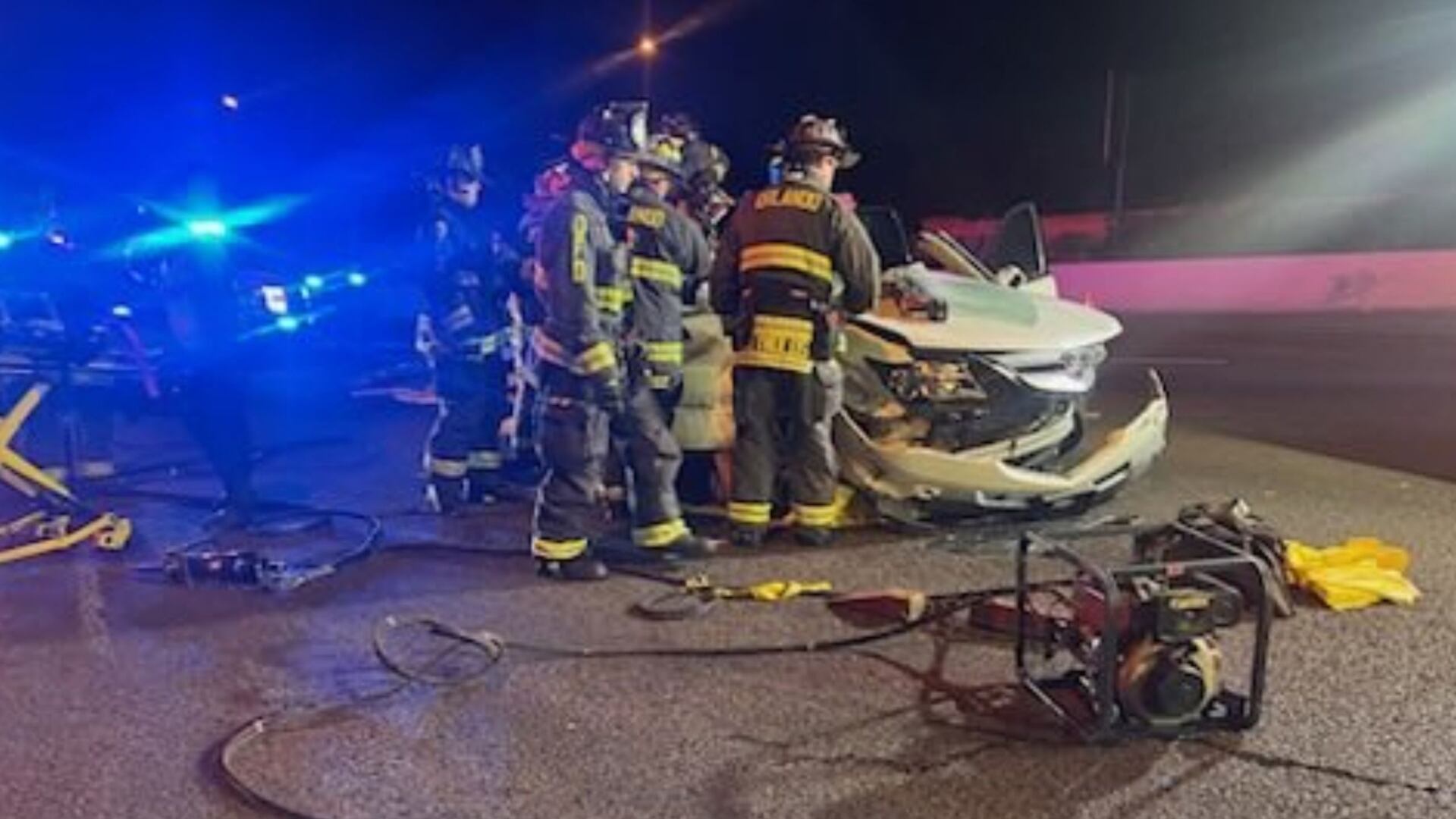 Firefighters: 2 seriously hurt in crash that shut down section of SR ...
