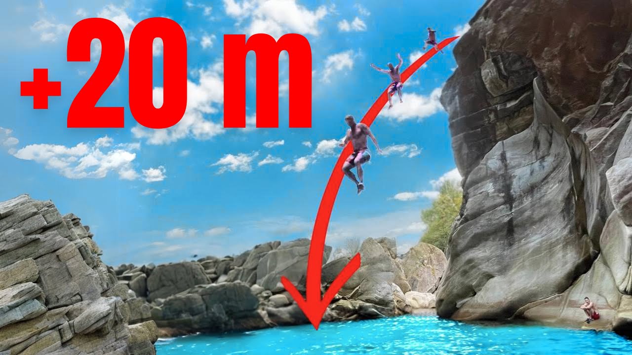 On passe de 6 m à 21m en 2 jours ! Cliff diving à valle versazca
