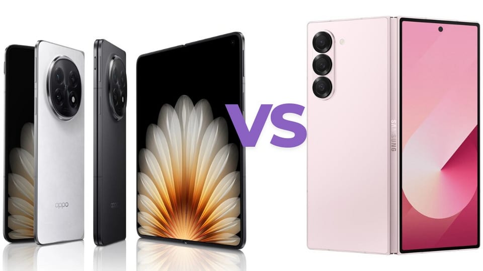 Oppo Find N5 vs Samsung Galaxy Z Fold 6: Specs, features, and more compared