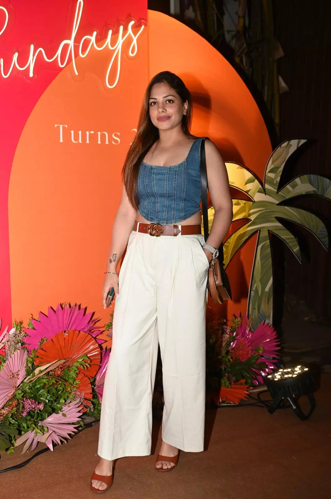 Megha Akash and her husband Vishnu at the second anniversary ...