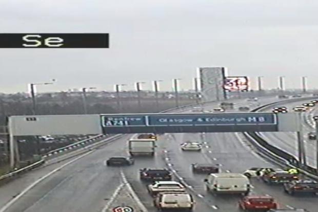 Warning amid emergency incident on Glasgow's M8