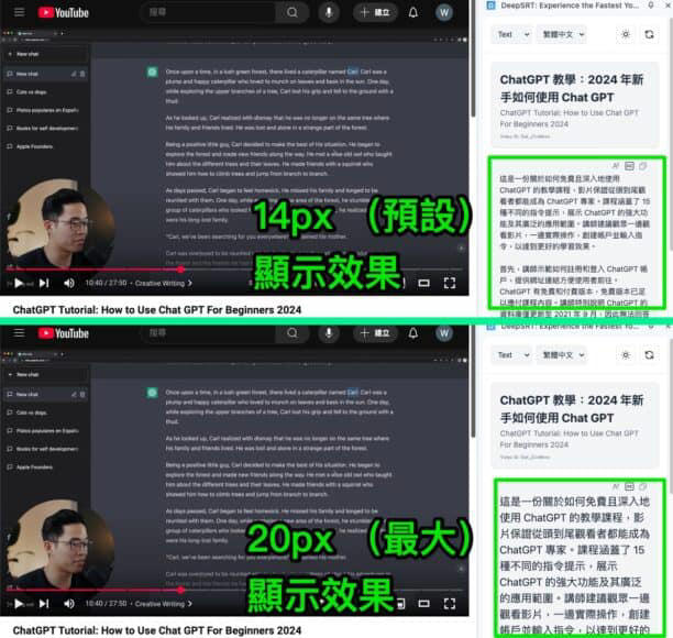 YouTube 免費 AI 中文總結 + AI 繁中字幕教學 「DeepSRT」香港用免 VPN、外語片輕鬆中文睇