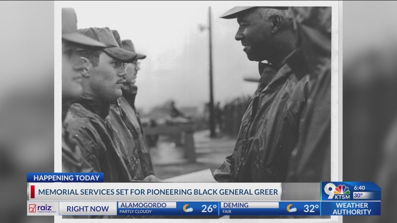 Memorial services set for pioneering black general Greer