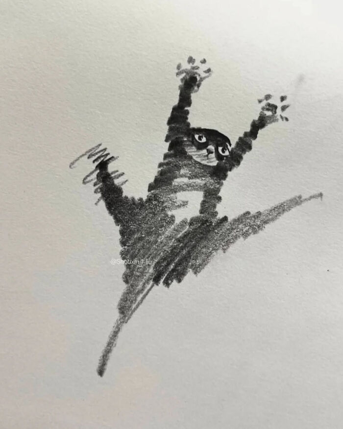 With Just A Few Lines, This Artist Creates Captivating Animal Portraits ...