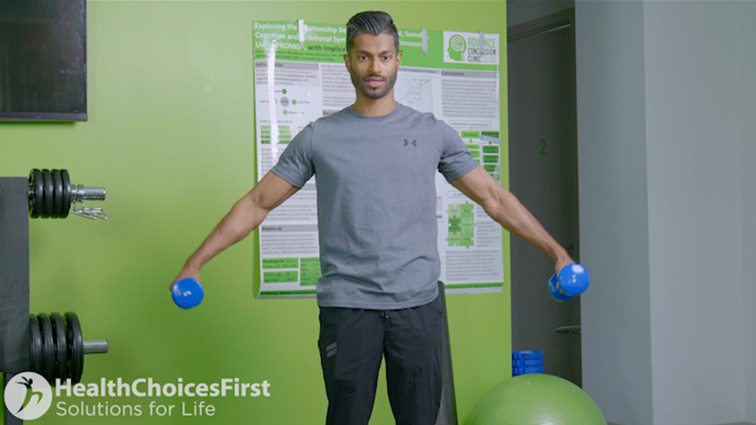 Lateral Raise Exercise - Prostate Cancer Exercise Program