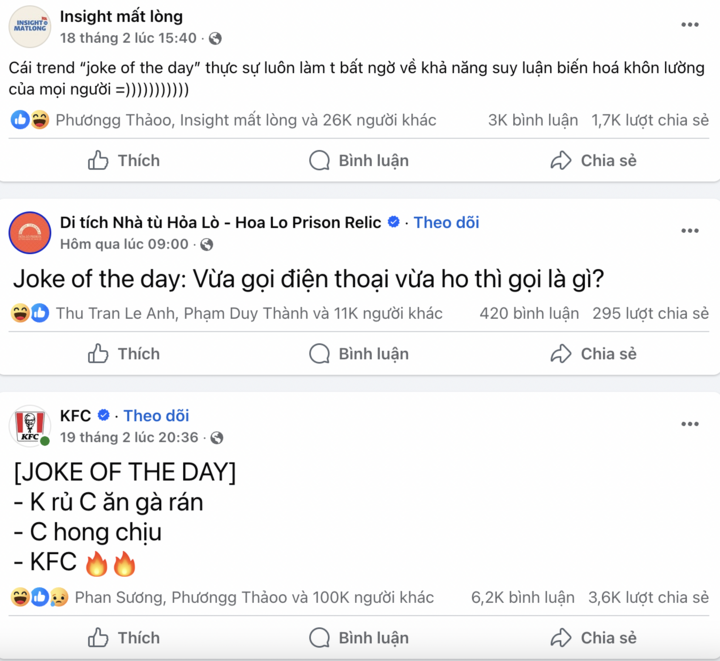 'Joke of the day' là gì mà giới trẻ đua nhau bắt trend?