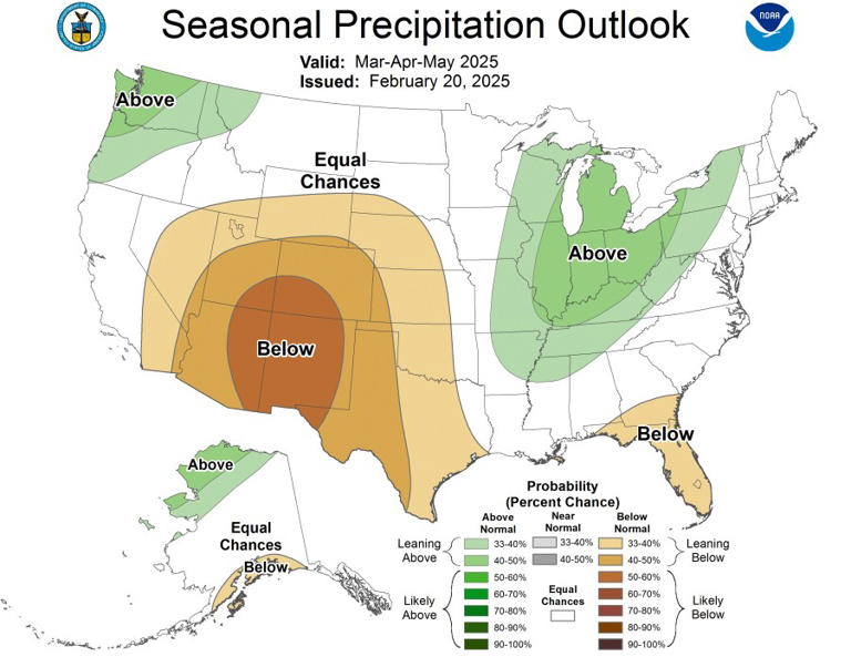 Sick of winter? Spring weather predictions released by NOAA